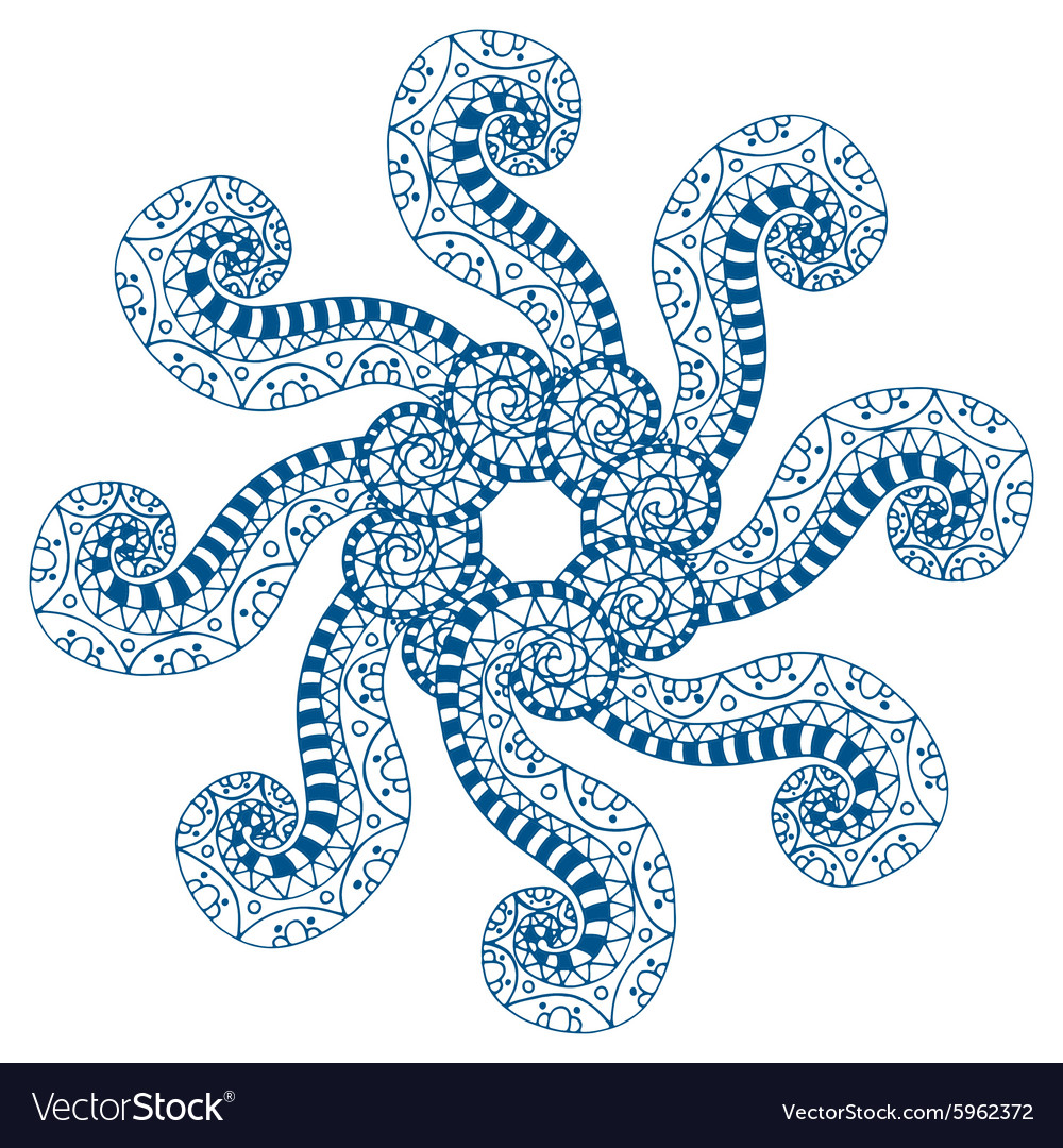 Rosette ornament Royalty Free Vector Image - VectorStock