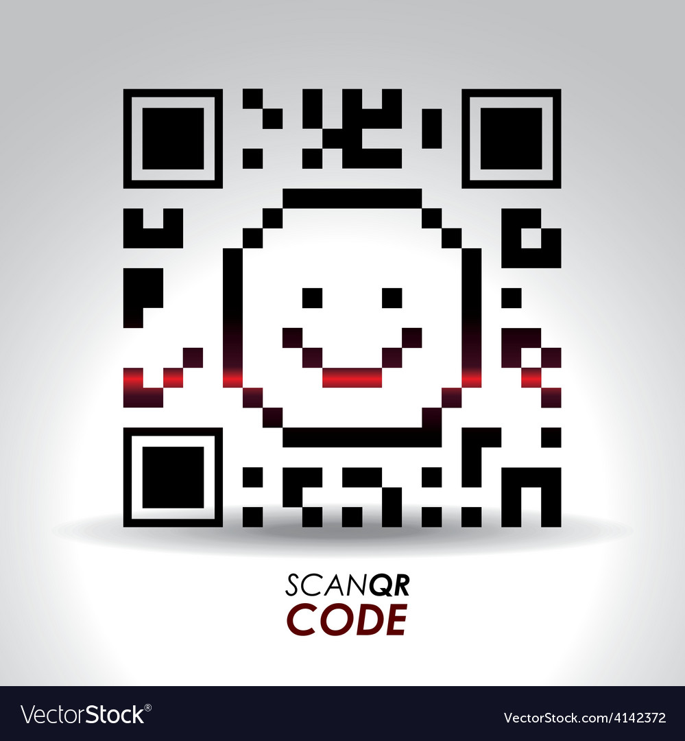 Scan qr code design Royalty Free Vector Image - VectorStock Scan qr code design Royalty Free Vector Image - VectorStock