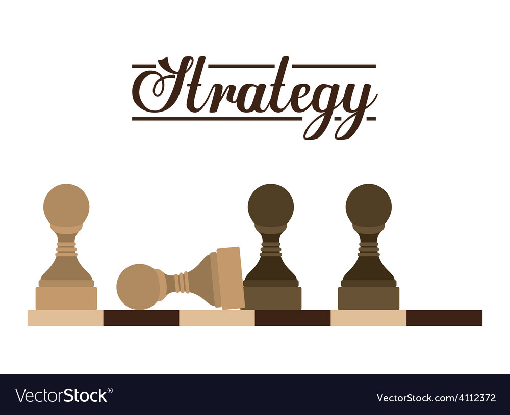 Strategy design Royalty Free Vector Image - VectorStock