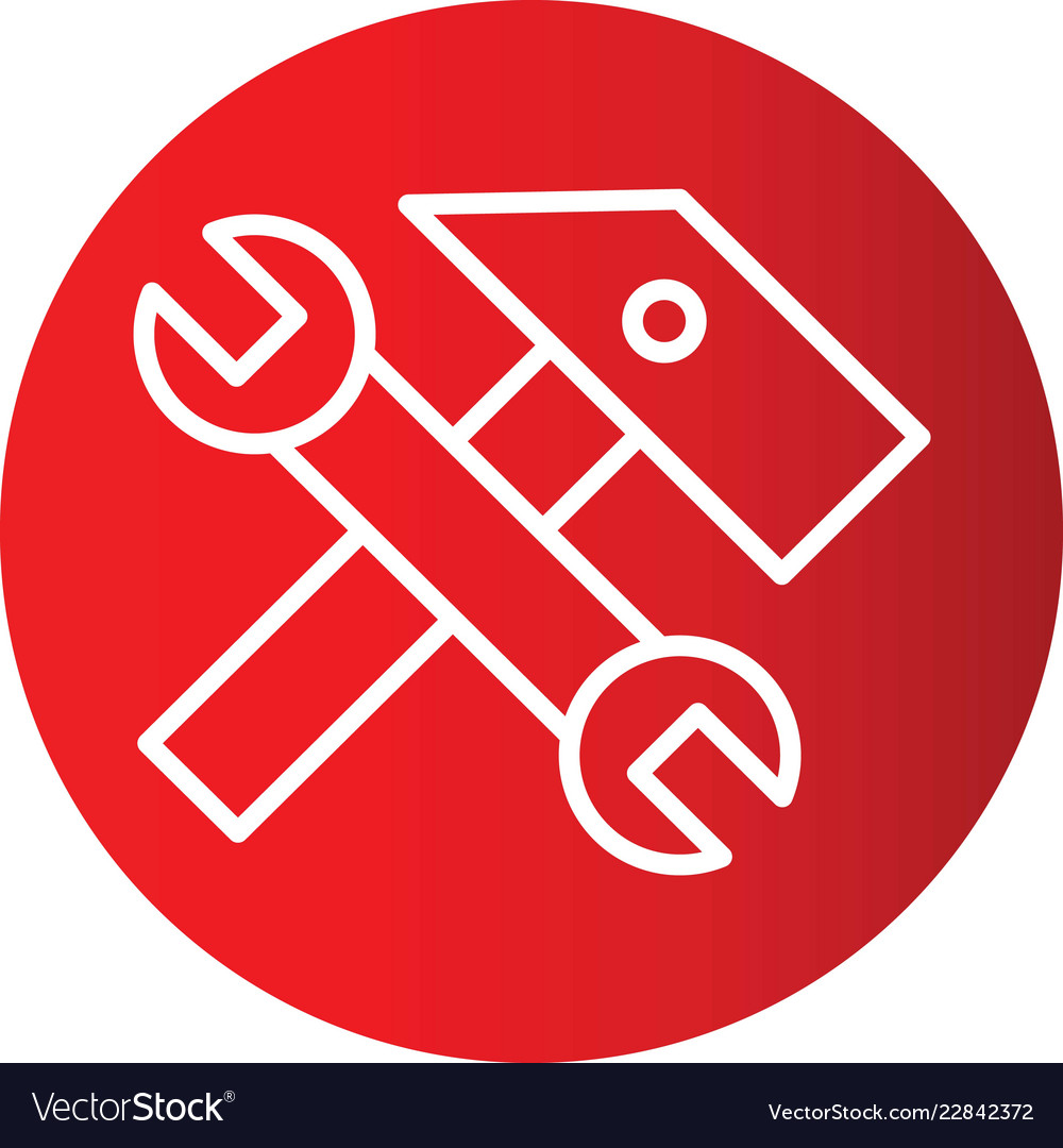 Tools icon in creative design with elements Vector Image