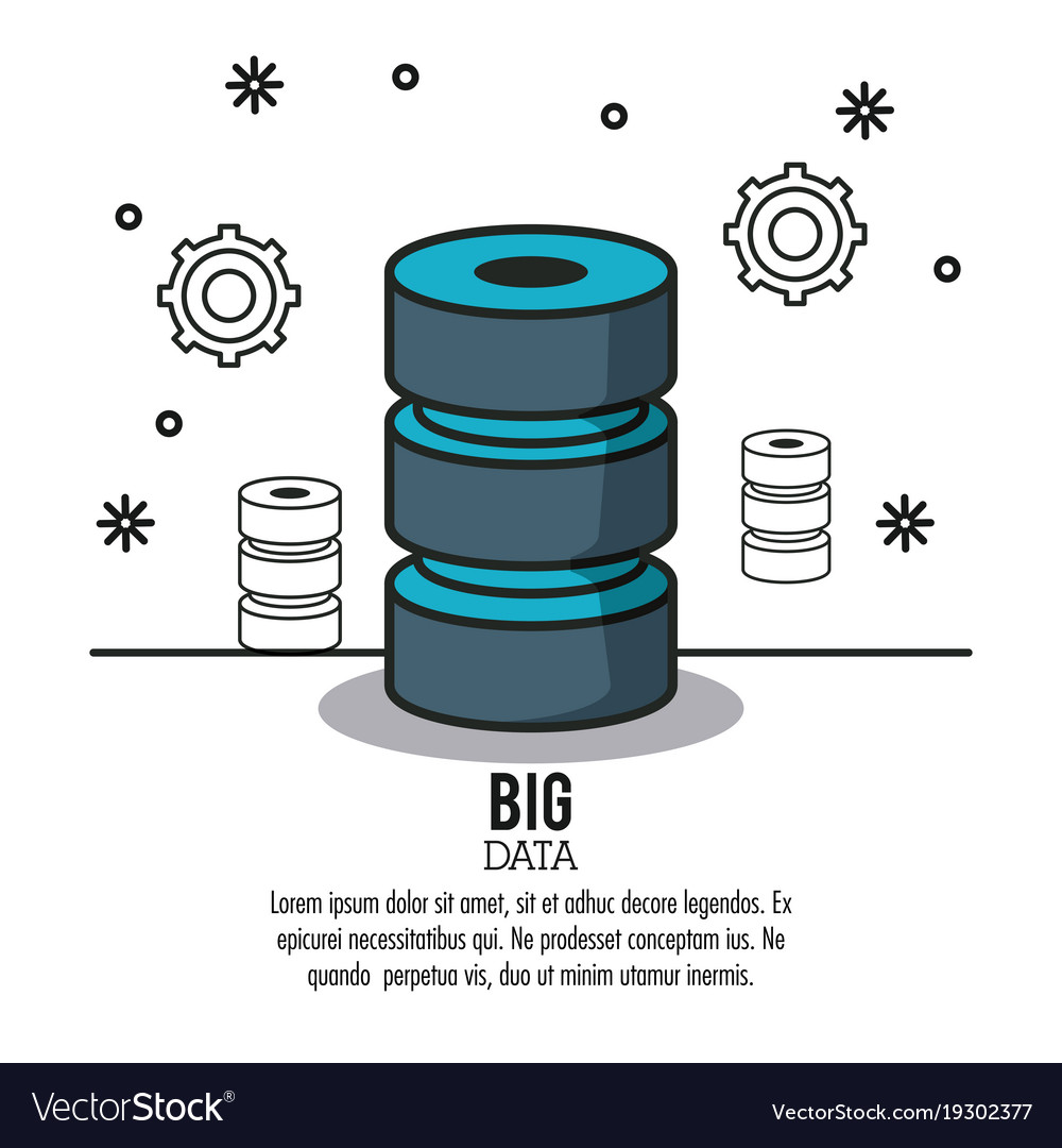 Big data technology Royalty Free Vector Image - VectorStock
