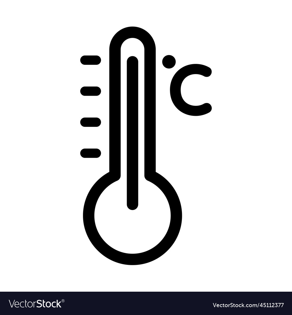 Celsius temperature icon Royalty Free Vector Image