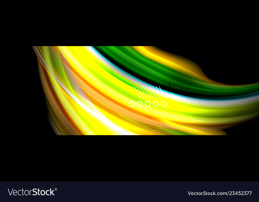 Fluid liquid wave pattern Royalty Free Vector Image