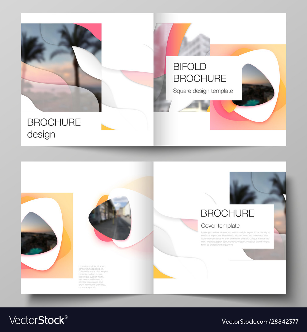 Layout two covers Royalty Free Vector Image - VectorStock