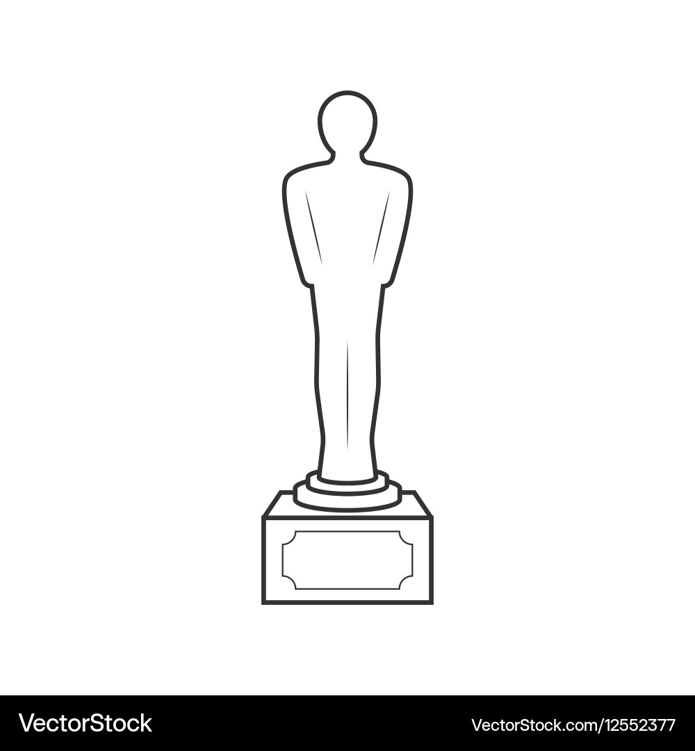 Movie award line icon Royalty Free Vector Image