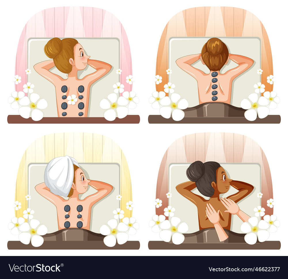 Spa and sauna self care elements collection Vector Image