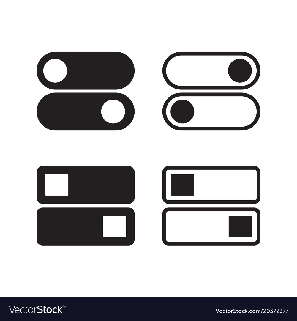Switch icon flat design Royalty Free Vector Image