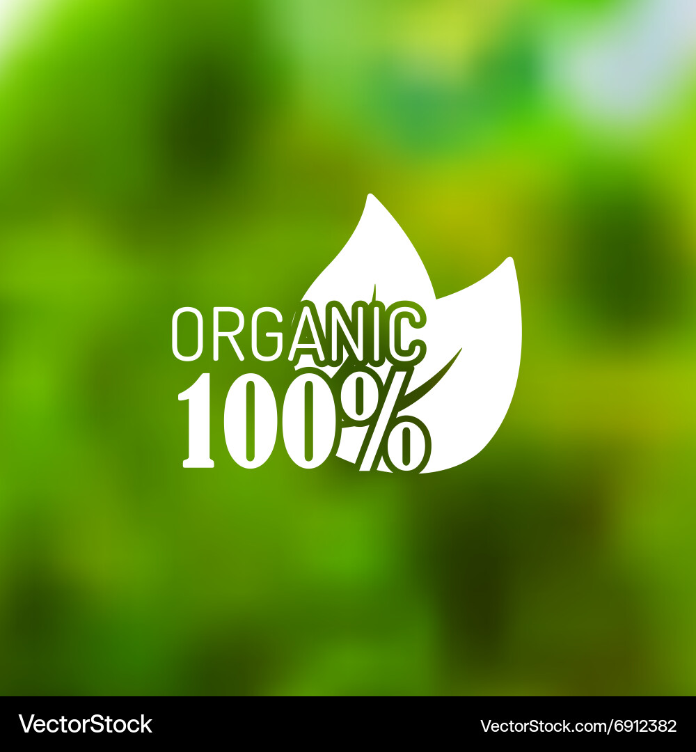 Icon for organic food Royalty Free Vector Image