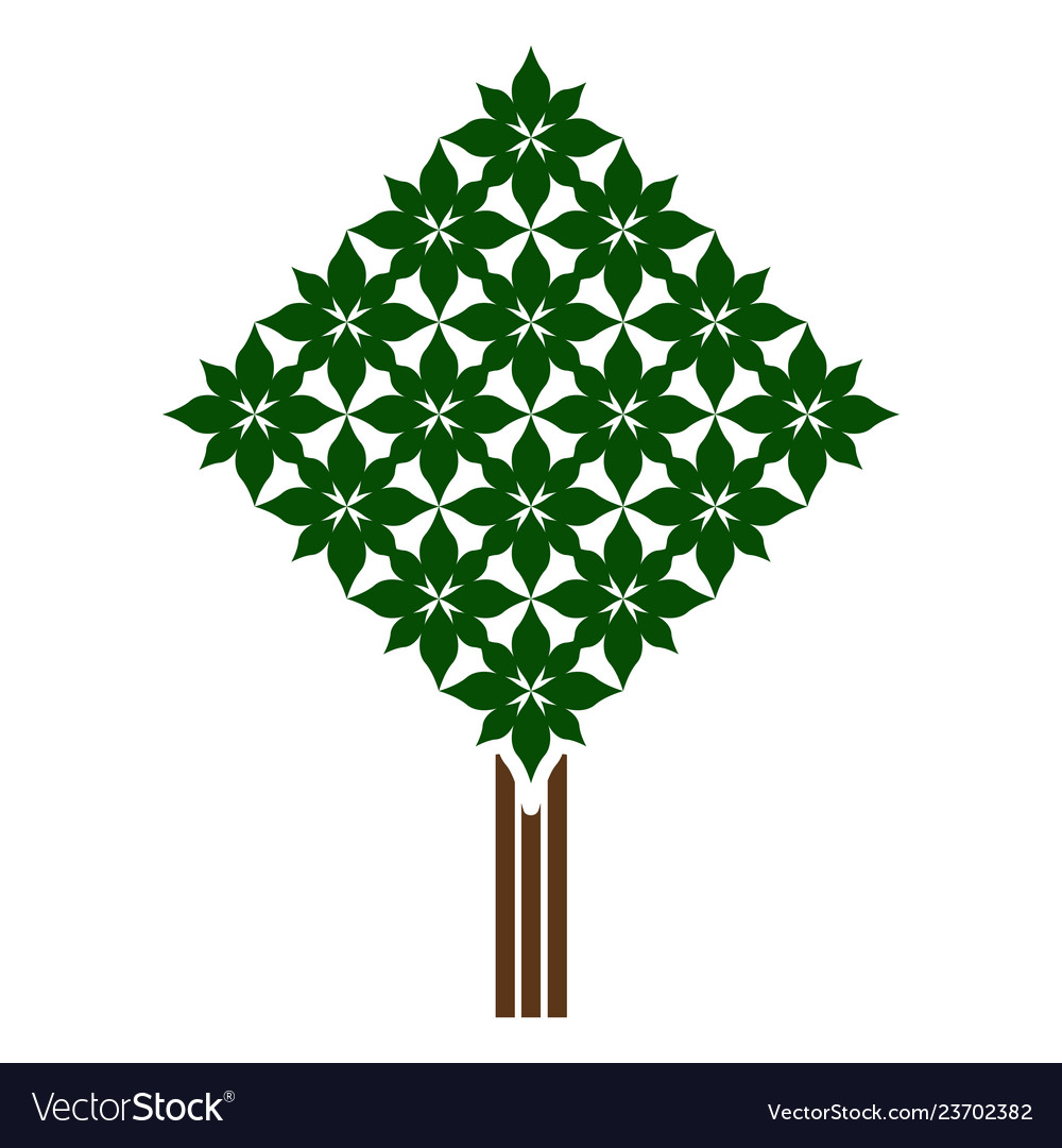 Isolated abstract tree icon Royalty Free Vector Image