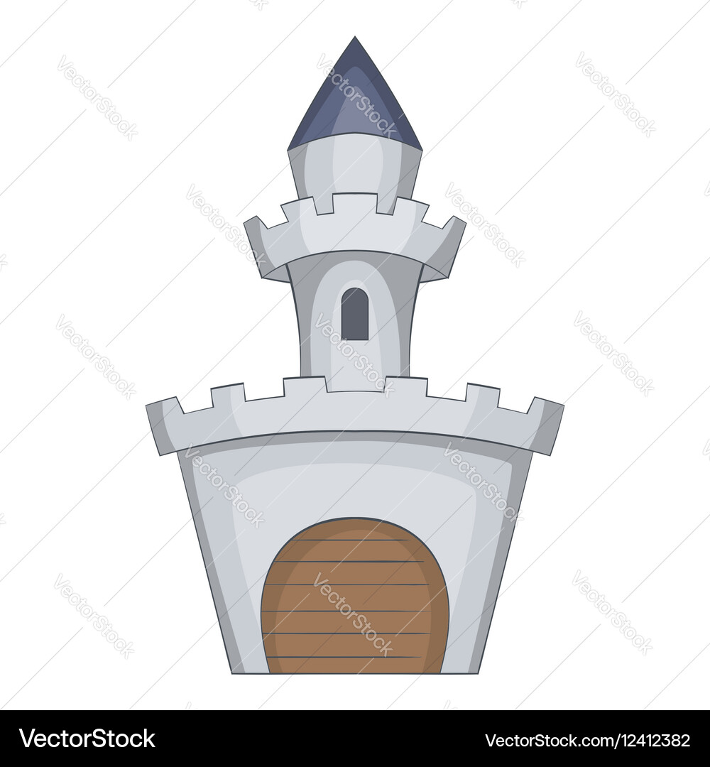 Medieval royal castle icon cartoon style Vector Image