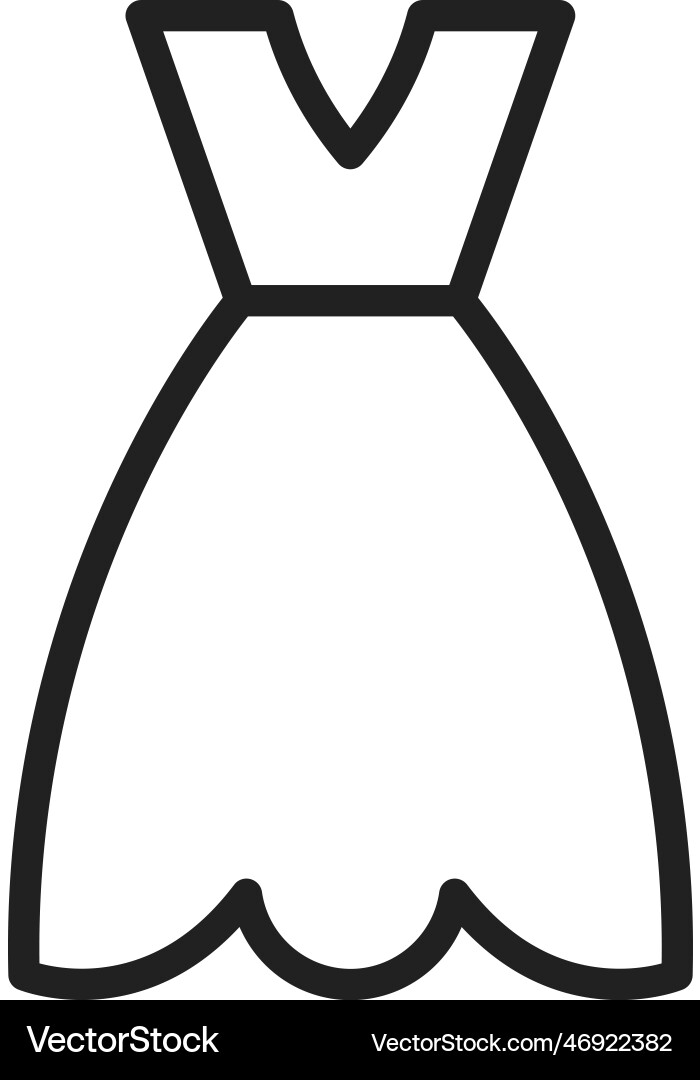 Party dress icon image suitable for mobile Vector Image