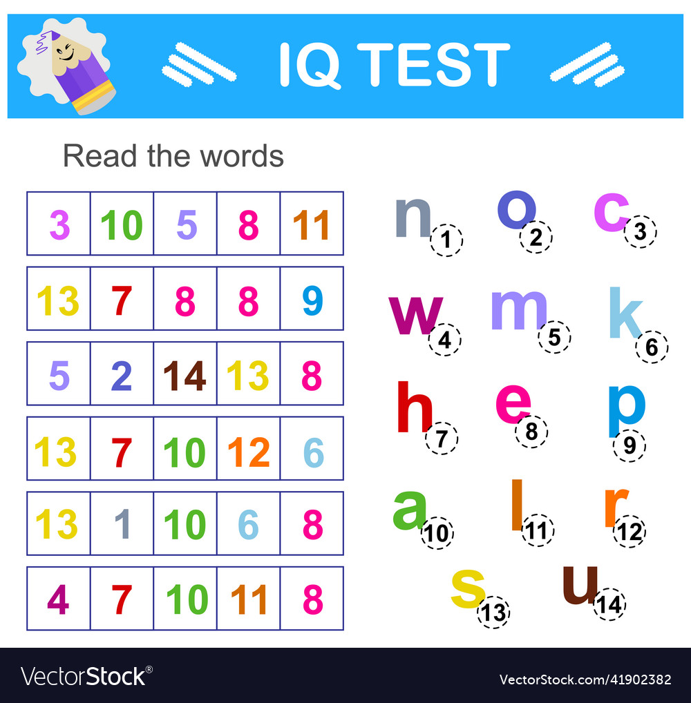 Visual intelligence read the words Royalty Free Vector Image