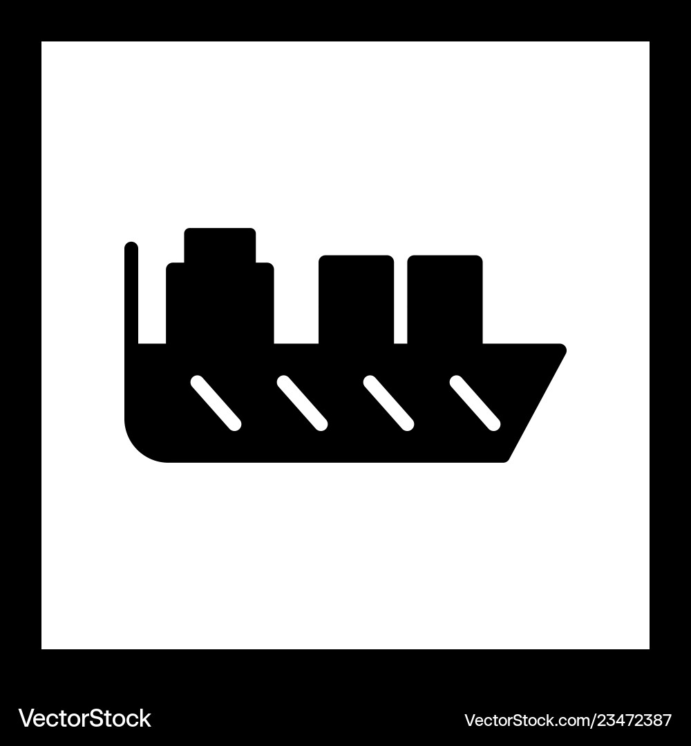 Ship icon Royalty Free Vector Image - VectorStock