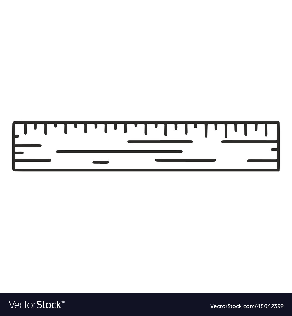 Construction ruler stroke Royalty Free Vector Image