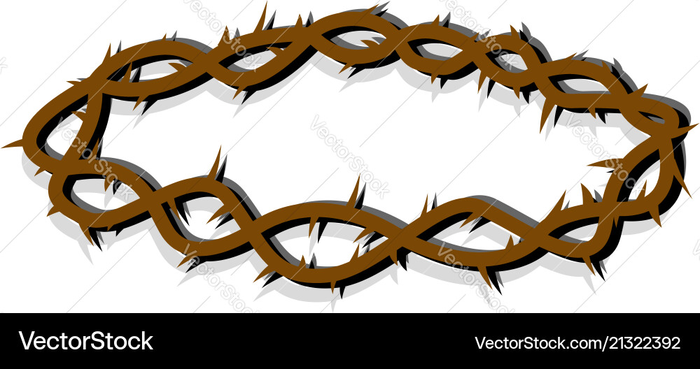 Crown of thorns icon Royalty Free Vector Image