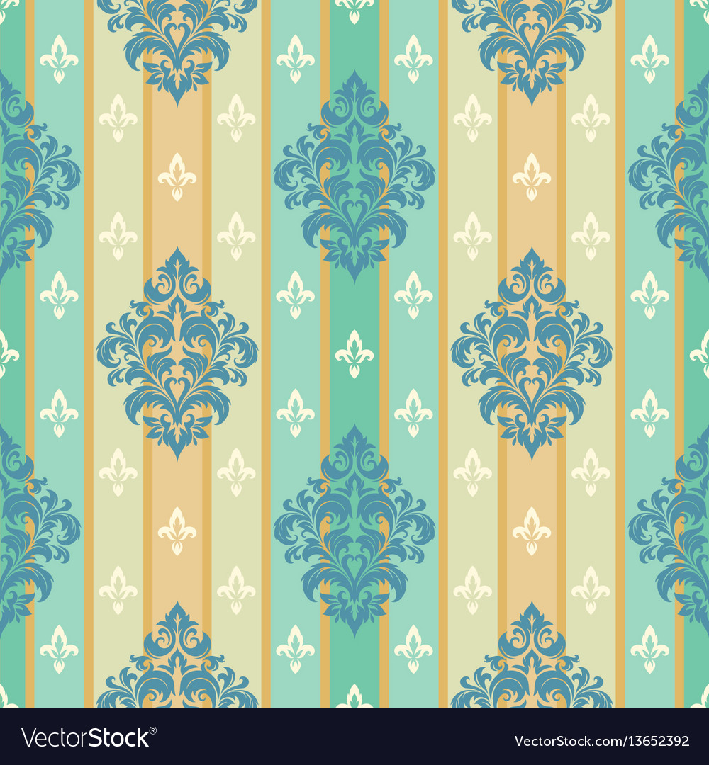 Damask seamless pattern Royalty Free Vector Image