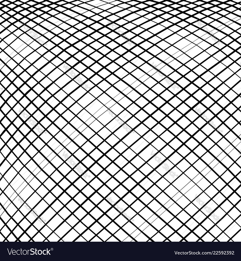 Grid mesh intersecting lines pattern with convex Vector Image