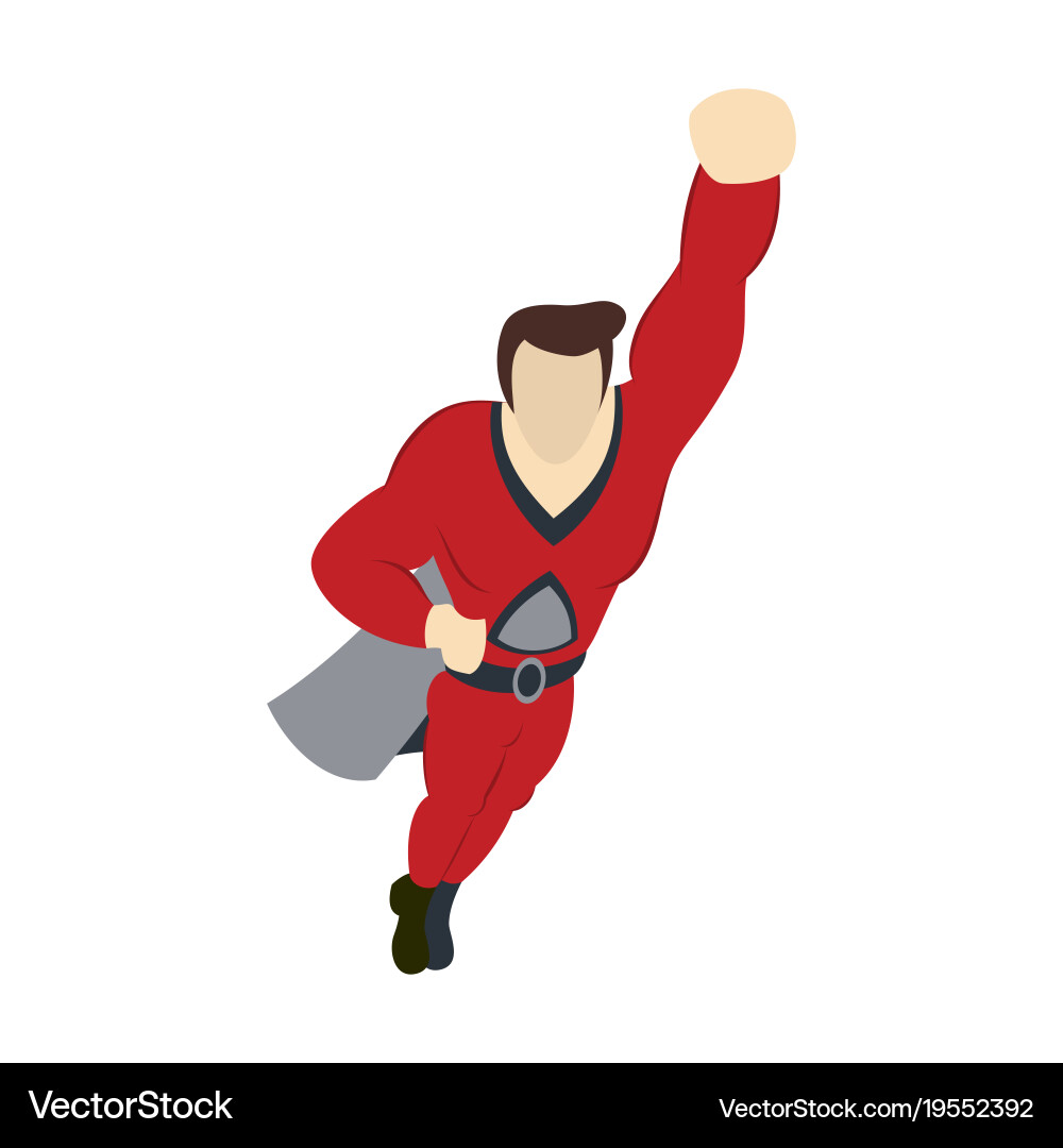 Superhero cartoon icon with superman Royalty Free Vector