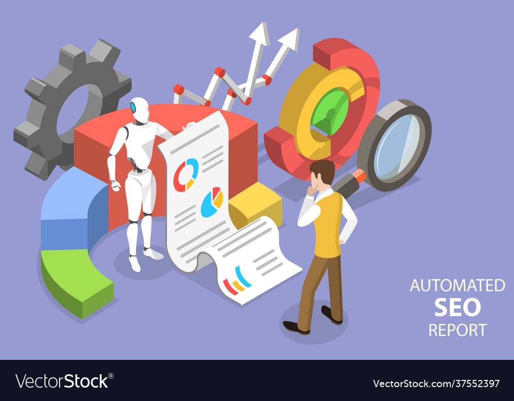 3d isometric flat conceptual Royalty Free Vector Image