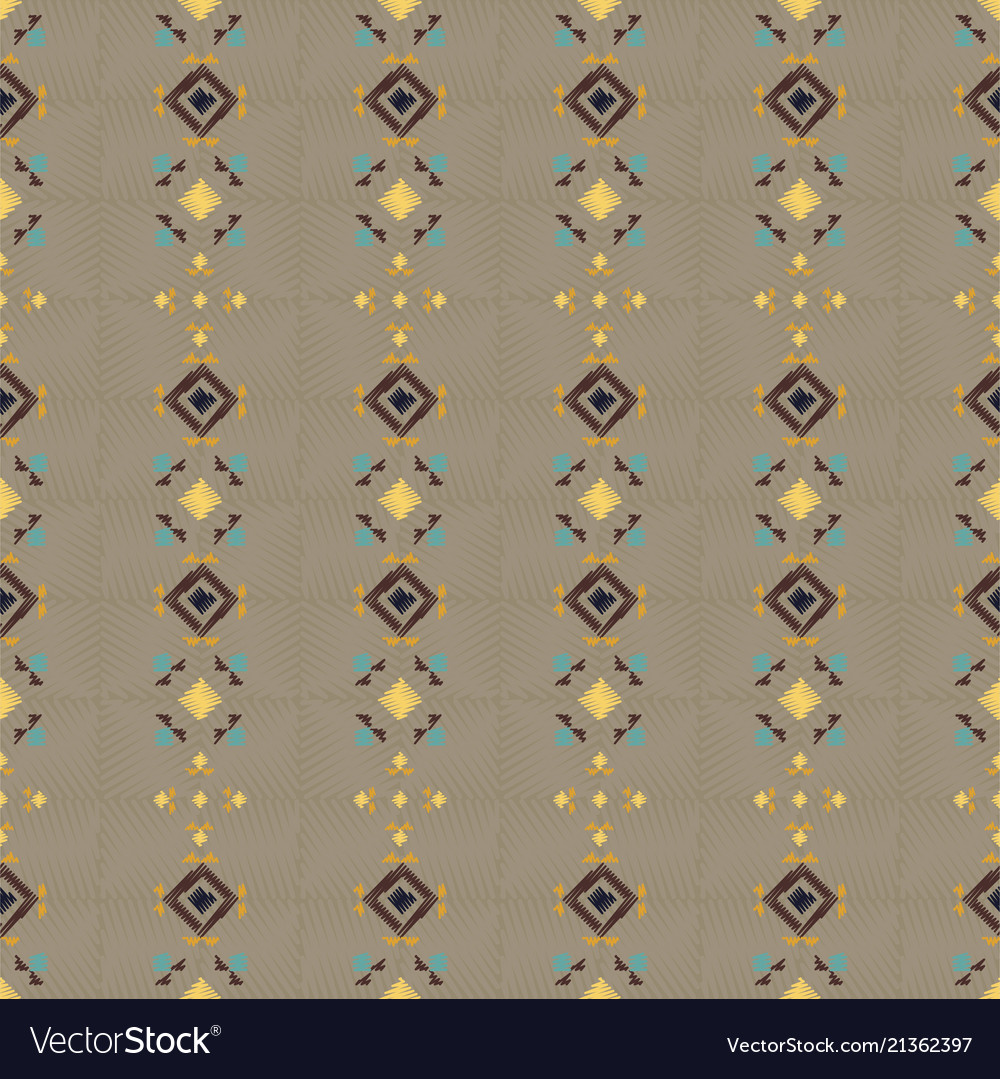 Geometric ethnic seamless pattern Royalty Free Vector Image