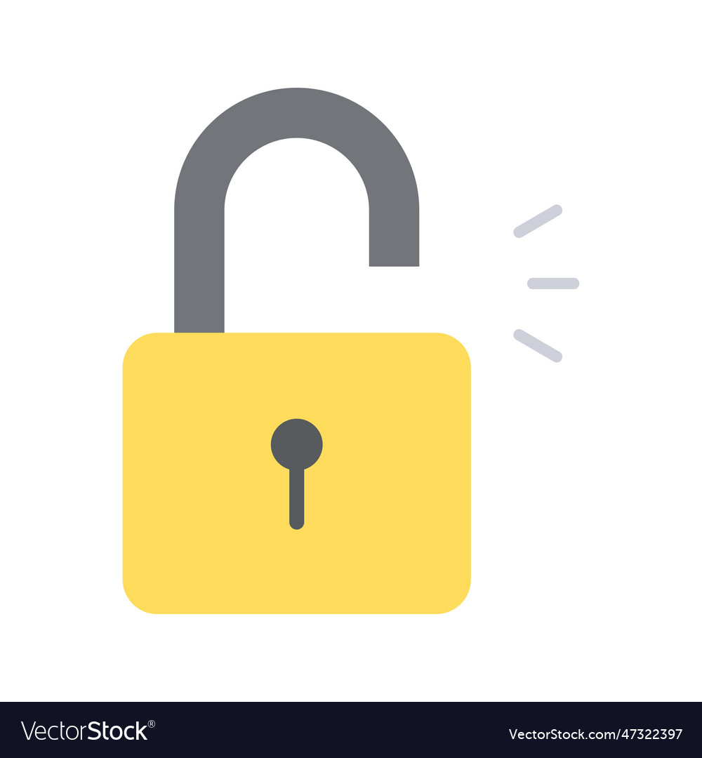 Lock icon image Royalty Free Vector Image - VectorStock