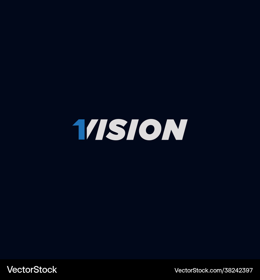 Modern and futuristic vision logo Royalty Free Vector Image