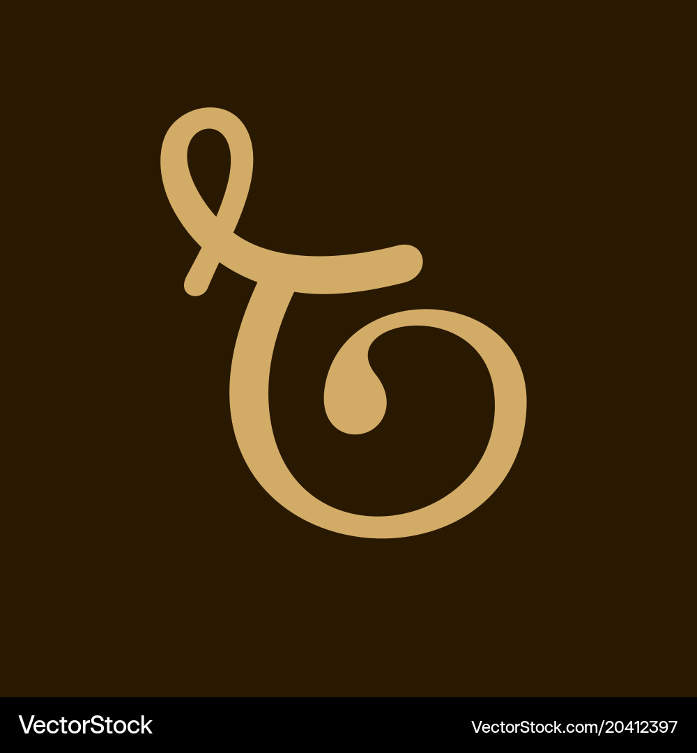 Sign the letter t Royalty Free Vector Image - VectorStock