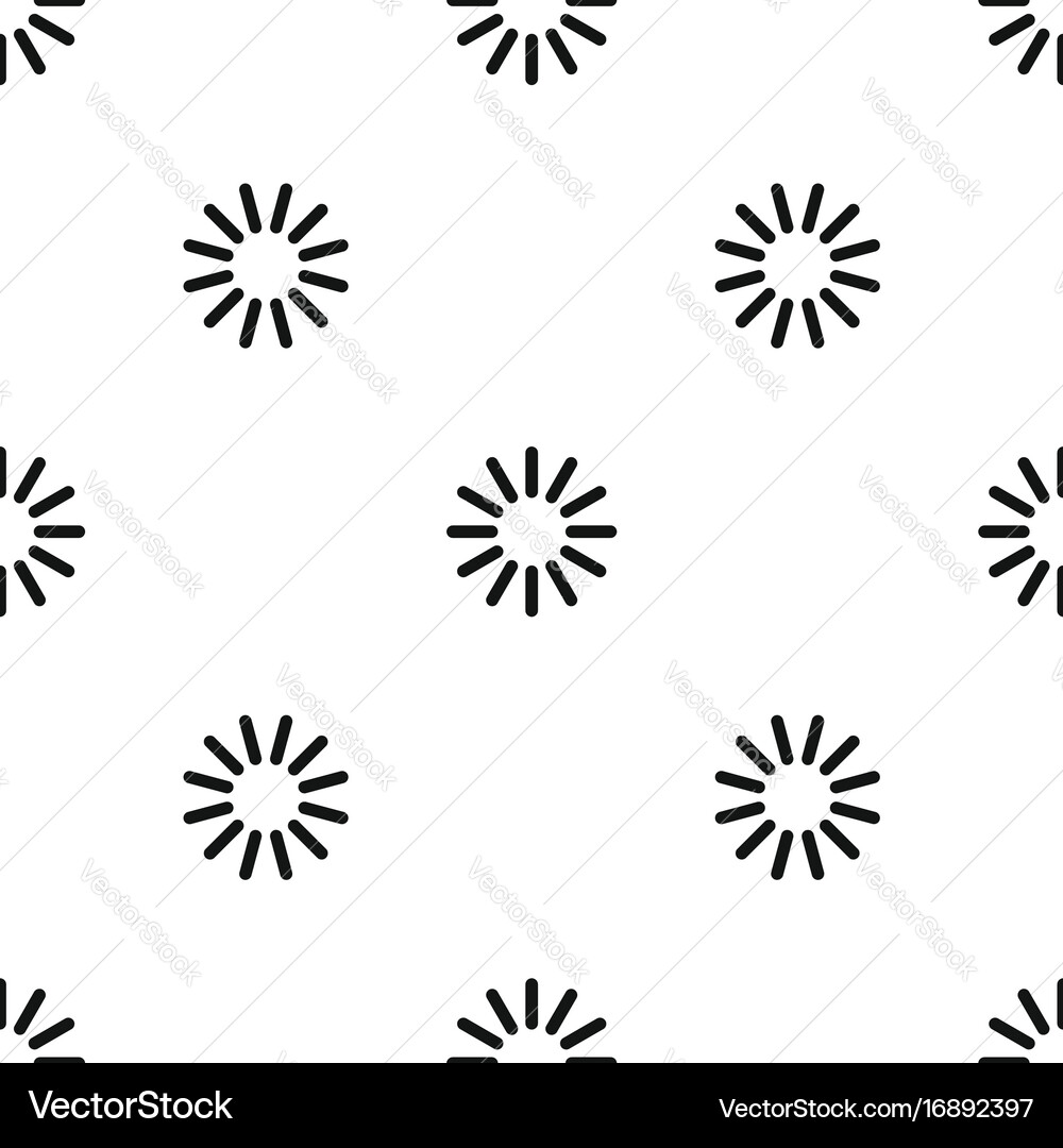 Sign waiting download pattern seamless black Vector Image