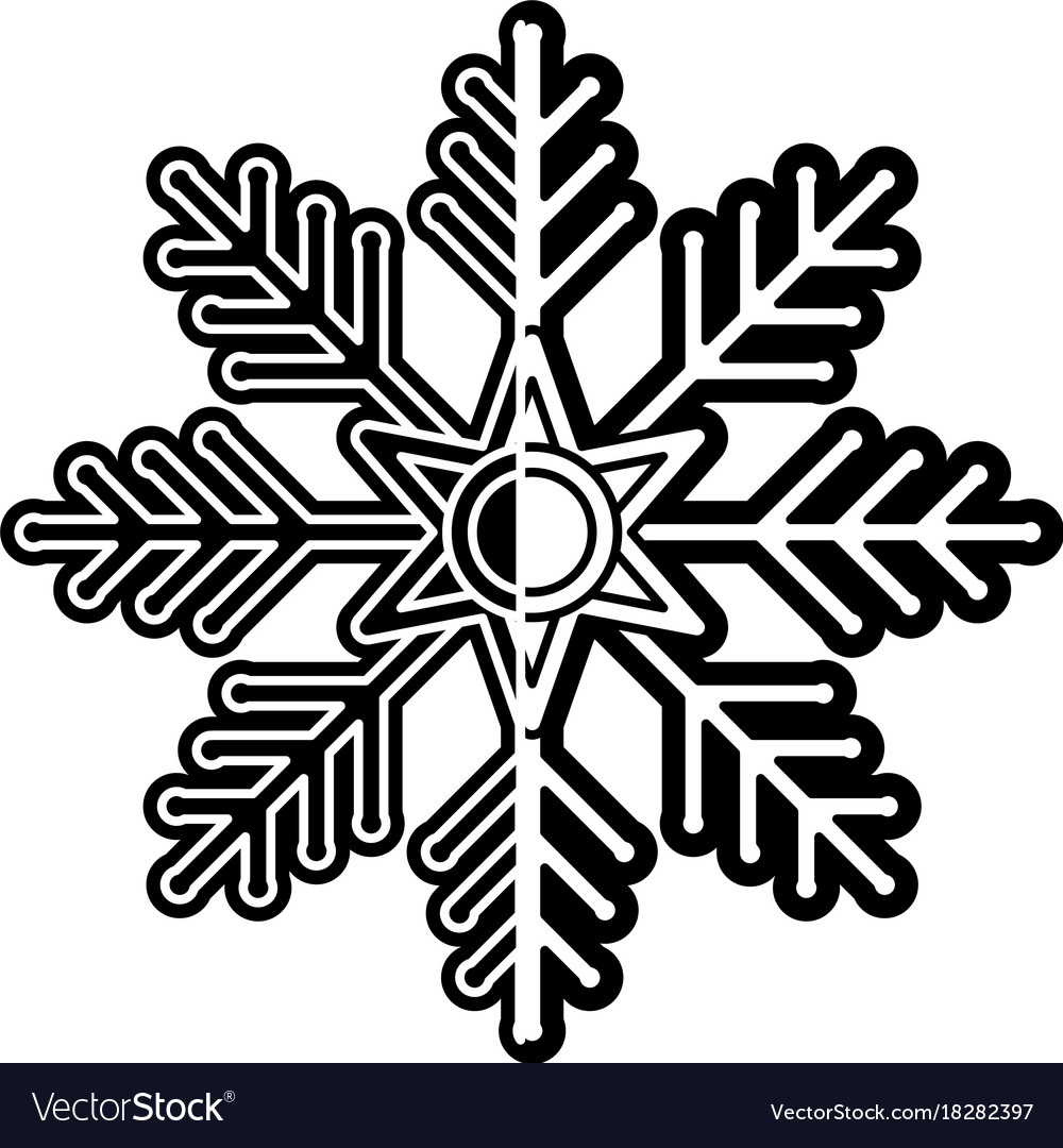 Snowflake Royalty Free Vector Image - VectorStock