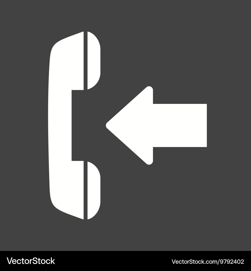 Incoming call Royalty Free Vector Image - VectorStock