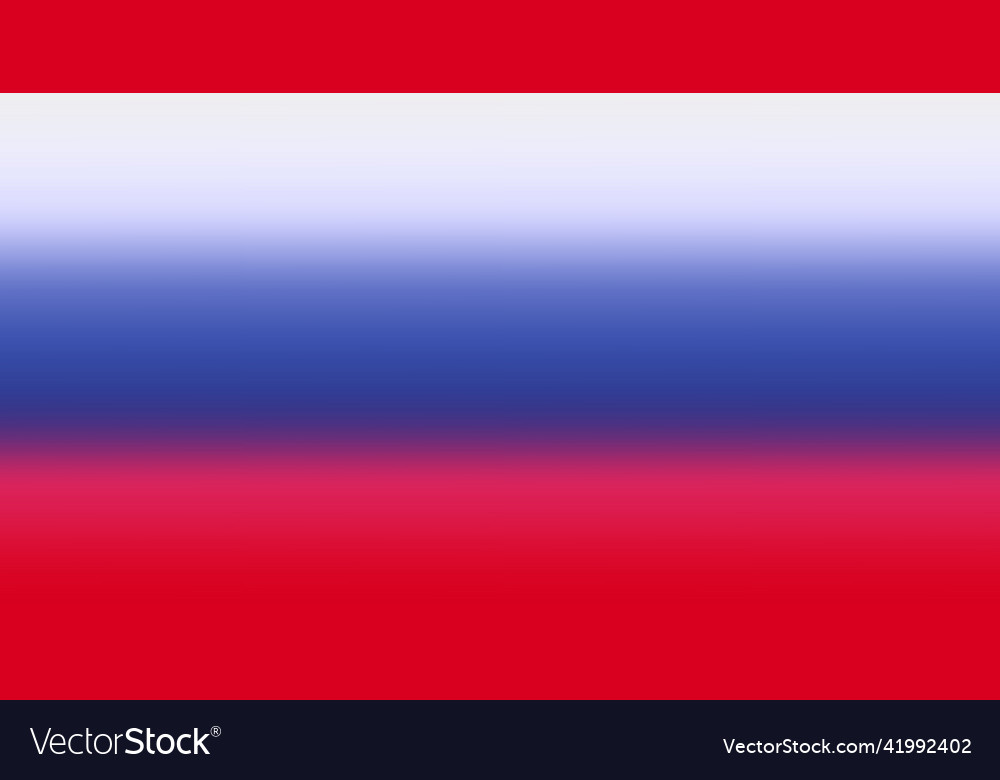 Panoramic abstract gradient flag of russia Vector Image