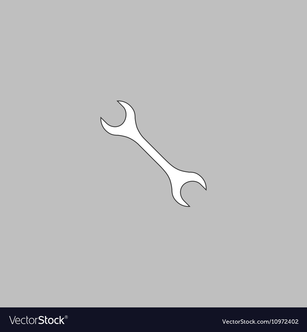 Spanner computer symbol Royalty Free Vector Image