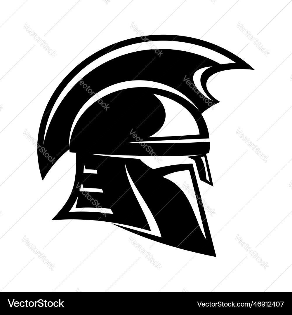Ancient warrior helmet Royalty Free Vector Image