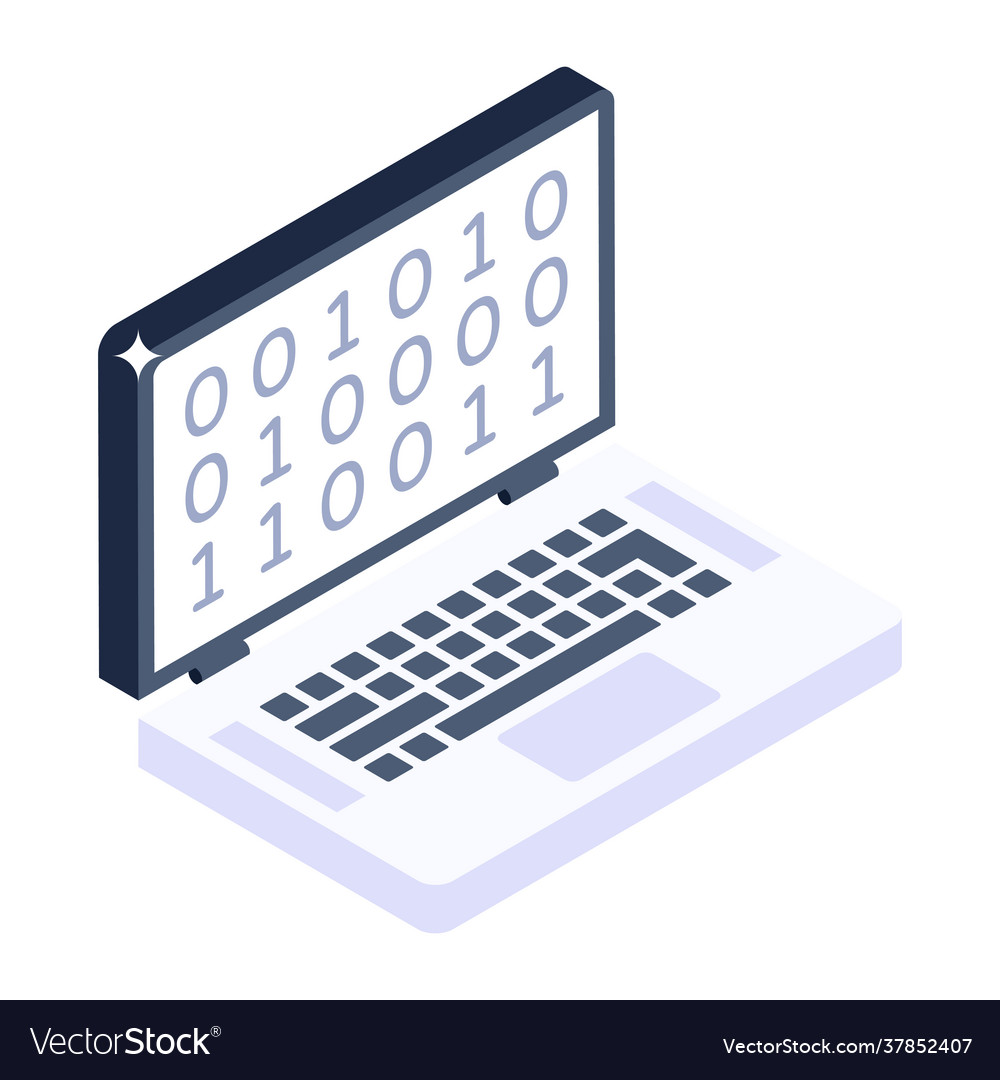 Binary interface Royalty Free Vector Image - VectorStock