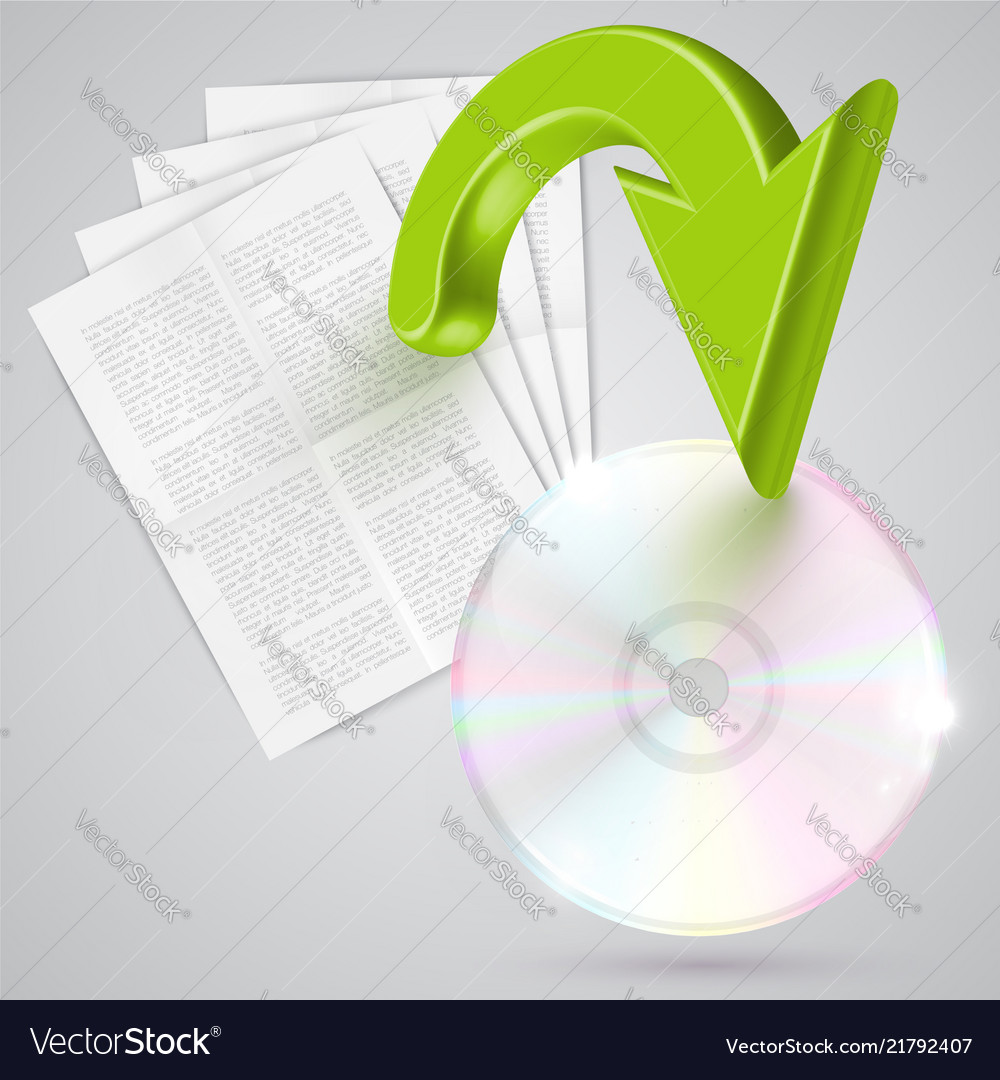 Convert documents to digital Royalty Free Vector Image