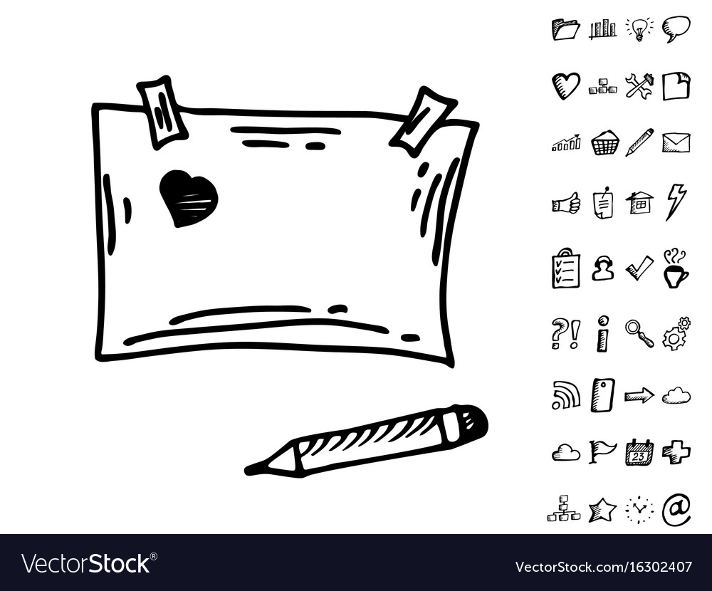 Doodle note papers Royalty Free Vector Image - VectorStock