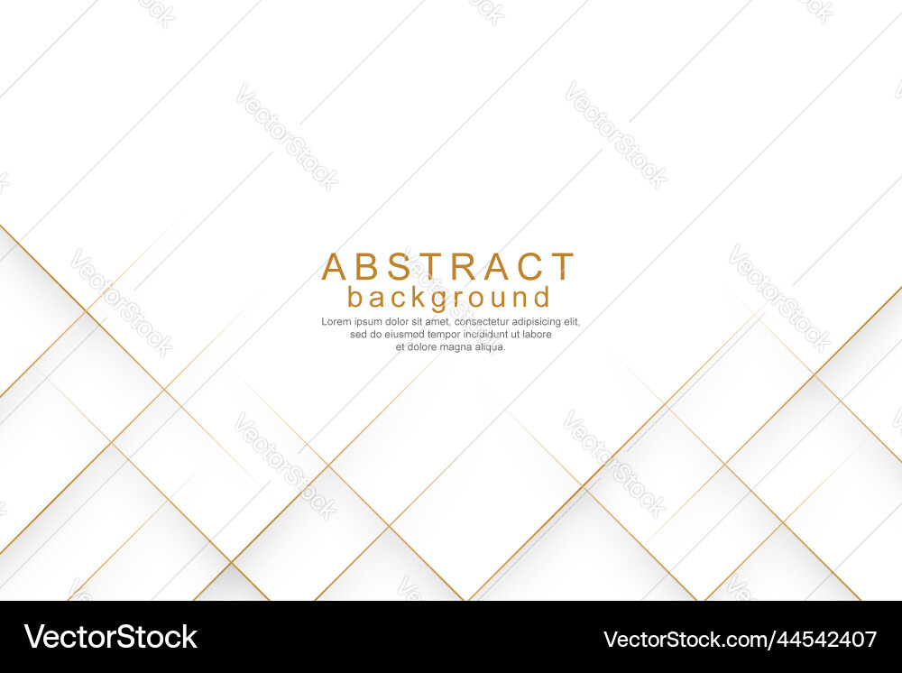Elegant modern 3d gold line background Royalty Free Vector
