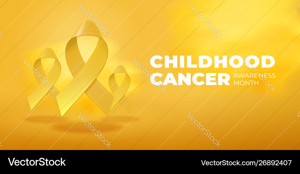 Flying realistic yellow ribbons on bright Vector Image