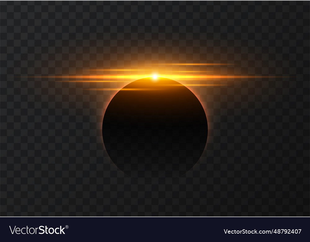 Sun eclipse Royalty Free Vector Image - VectorStock
