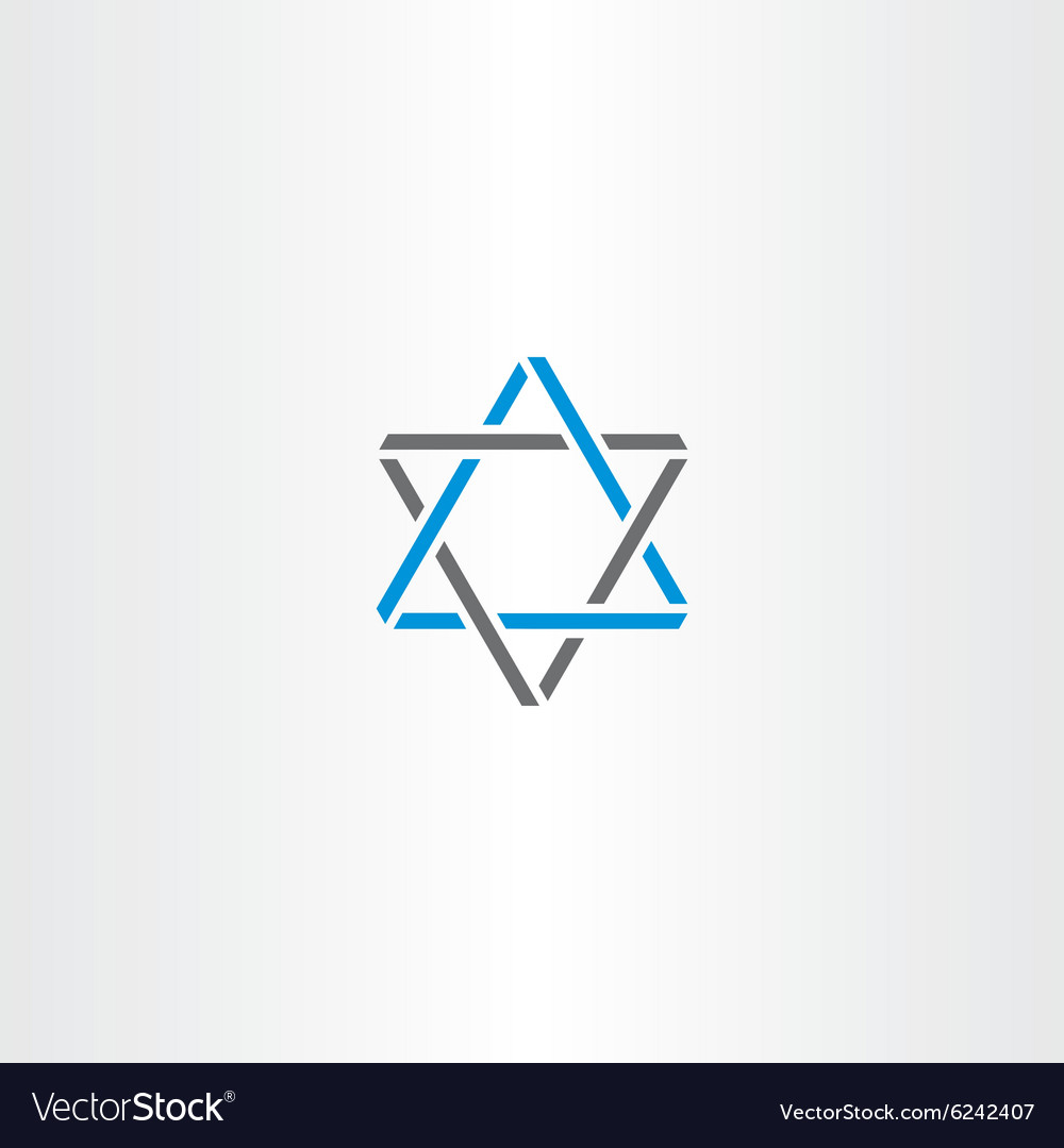 Triangle star logo icon Royalty Free Vector Image