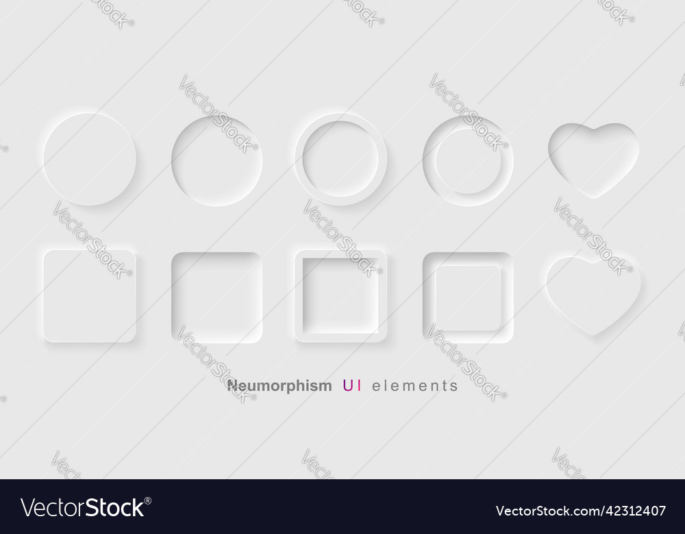 User interface elements for mobile app Royalty Free Vector