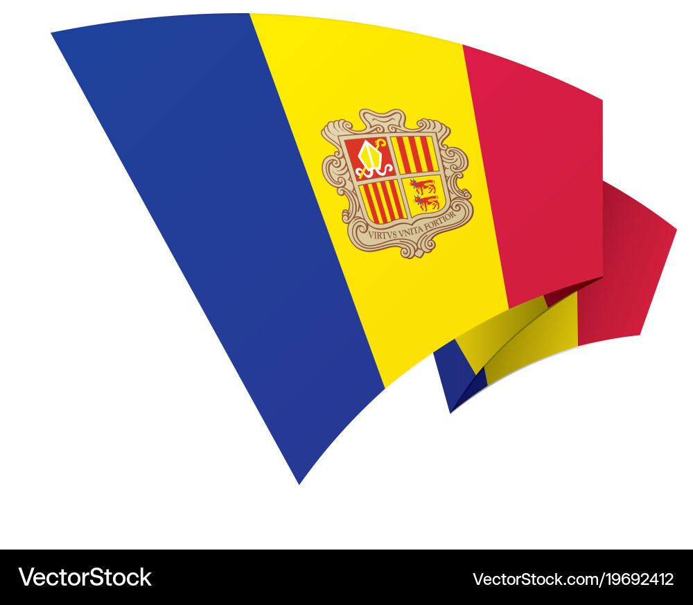 Andora flag Royalty Free Vector Image - VectorStock