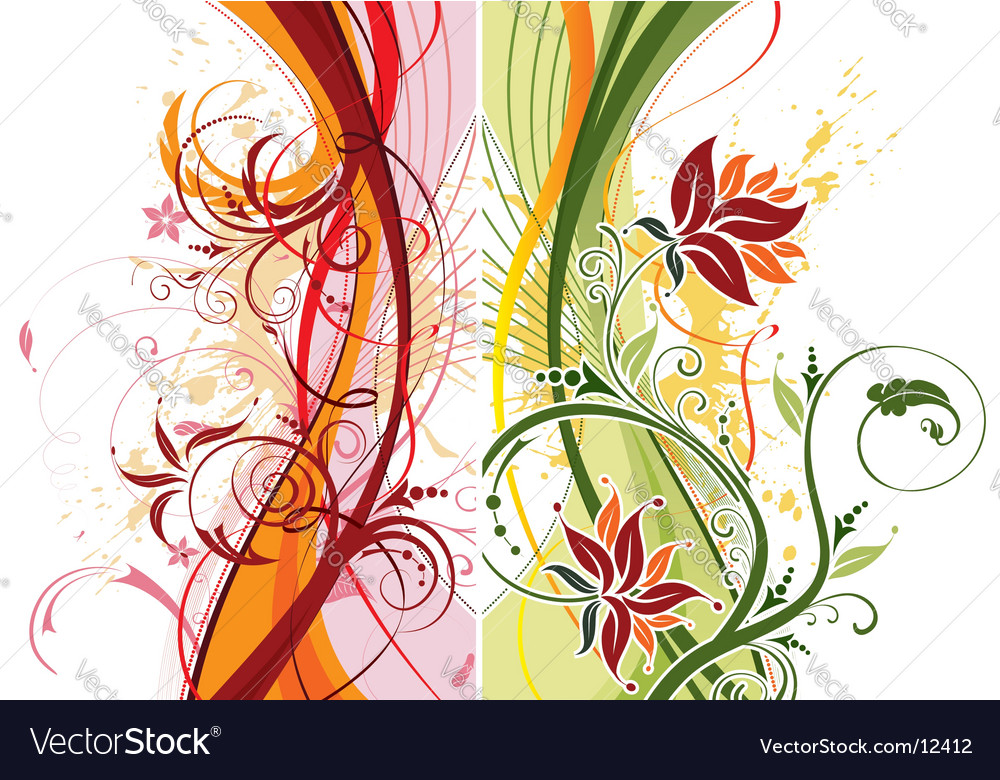 Background-flower Royalty Free Vector Image - VectorStock
