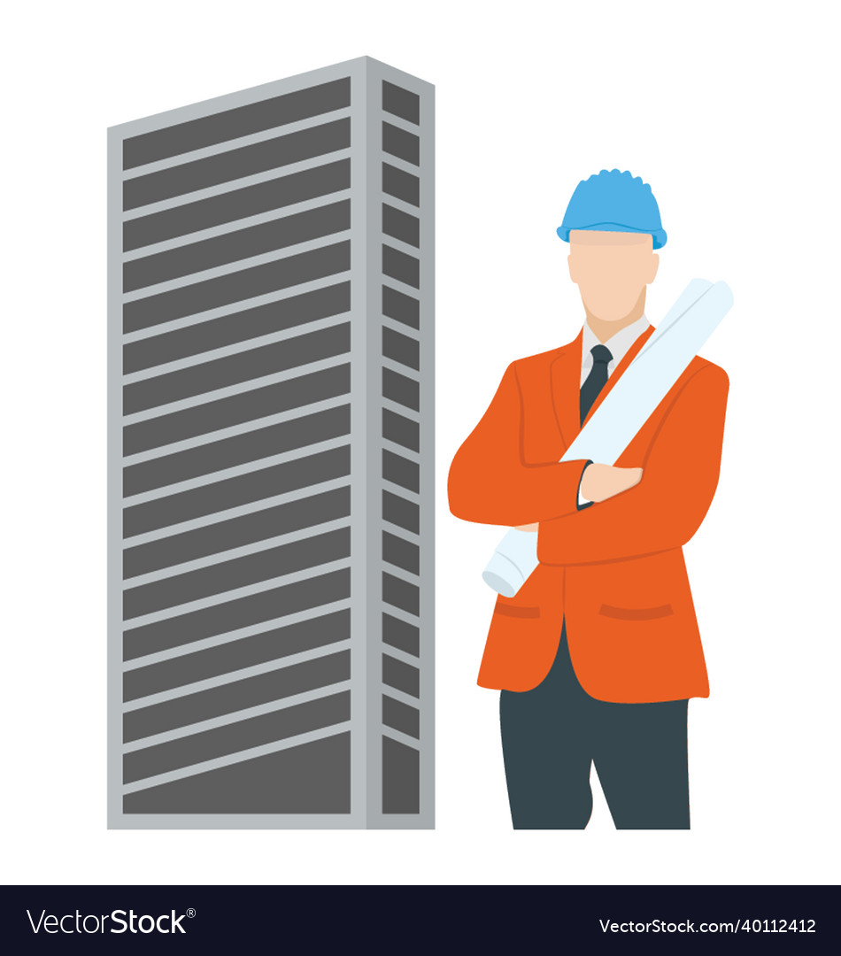 Construction foreman Royalty Free Vector Image