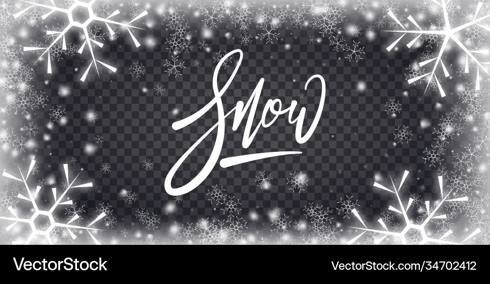 Frozen snow background christmas snowy Royalty Free Vector