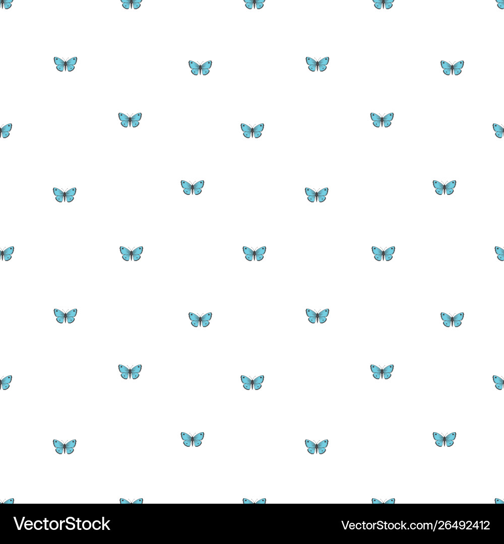Seamless background with little butterflies Vector Image