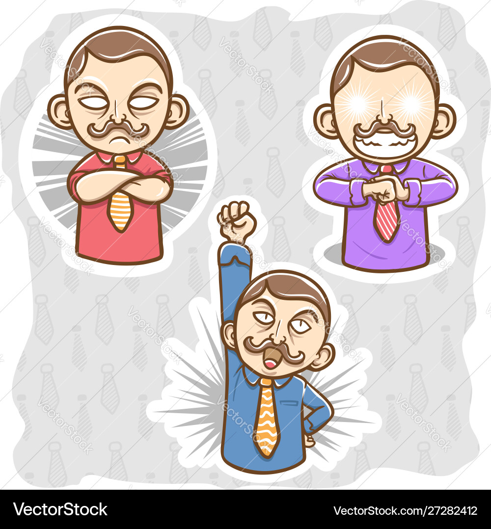 Stock employee characters collection Royalty Free Vector