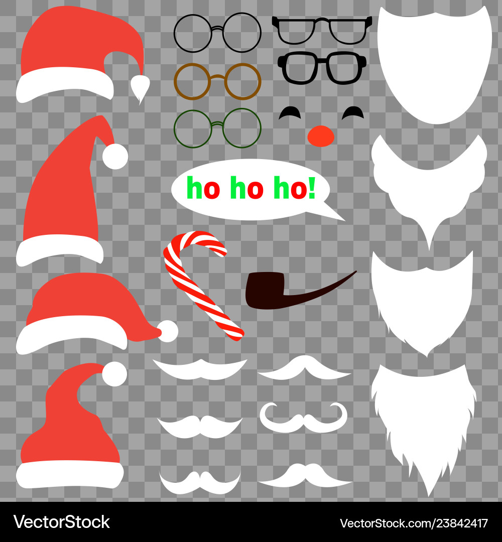 Christmas santa claus set Royalty Free Vector Image