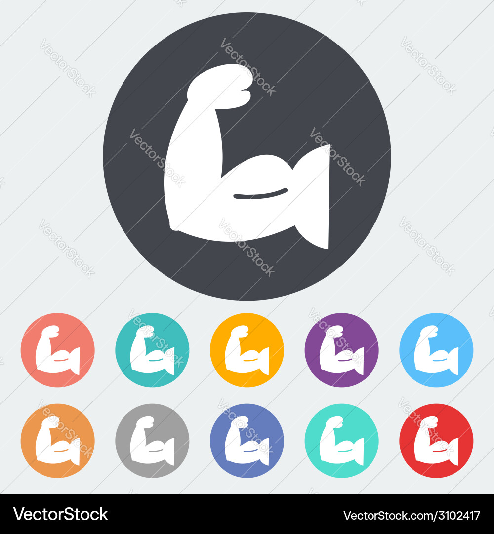 Icon of bodybuilding Royalty Free Vector Image