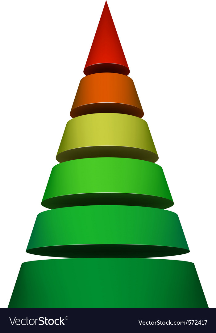 Layered pyramids Royalty Free Vector Image - VectorStock